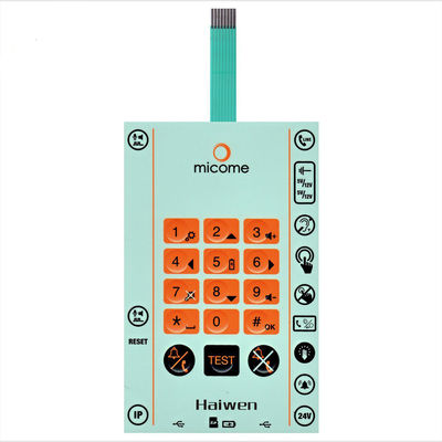 Push Button Tactile Membrane Switch Keypad Panel IP67 CE Certificate