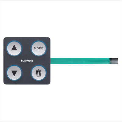 Emboss Buttons Waterproof Flexible Membrane Switches with LED